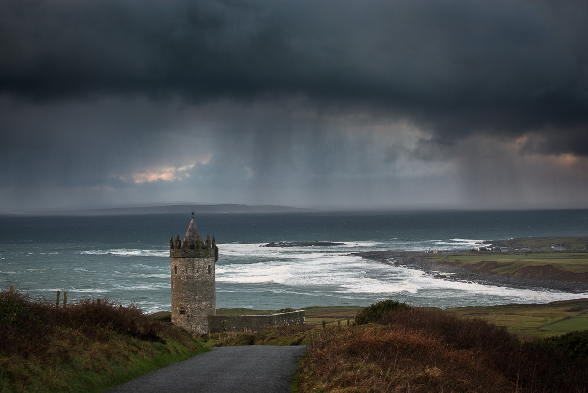doolin castle storm | George Karbus Photography
